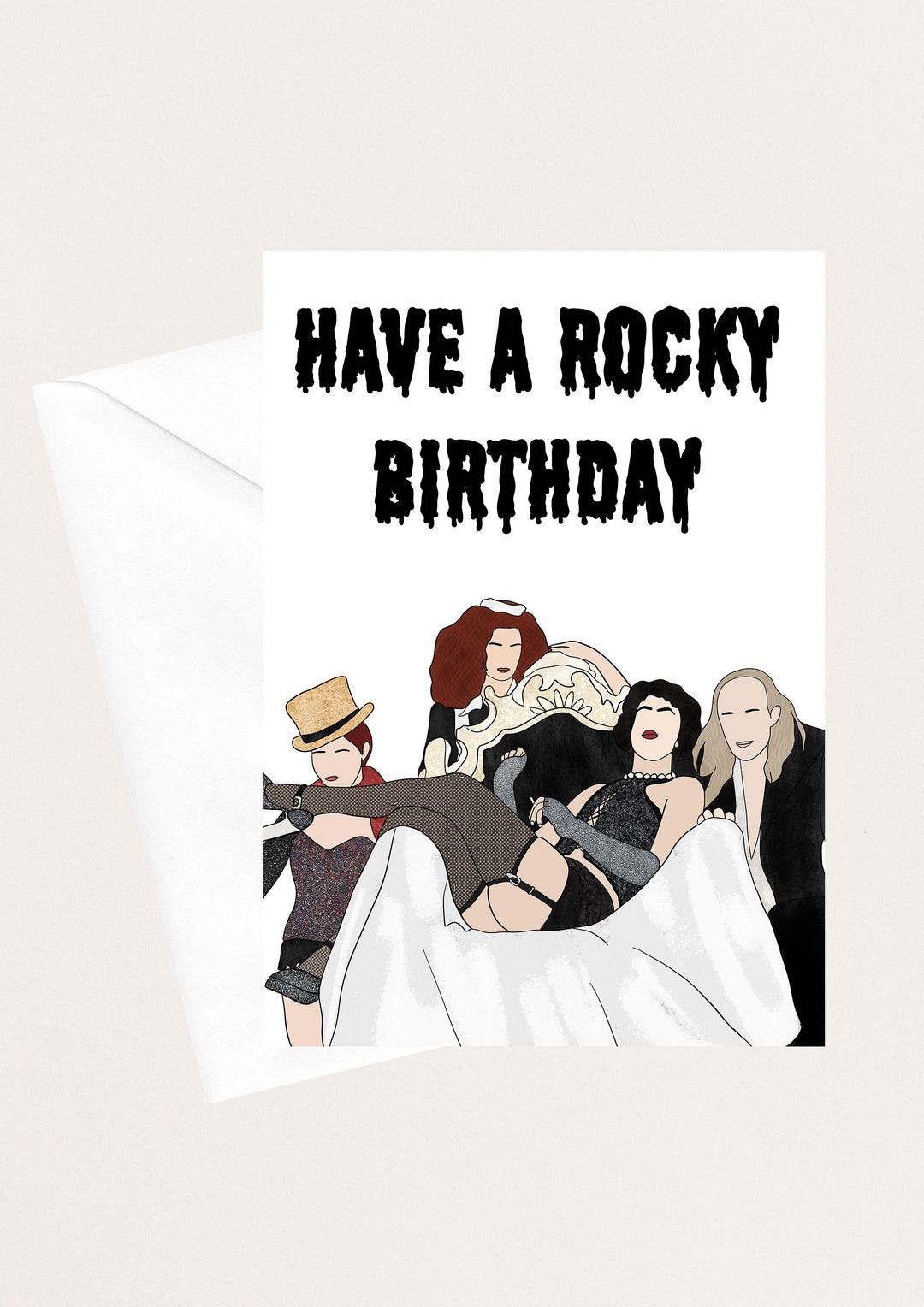Horror Birthday Card - Etsy