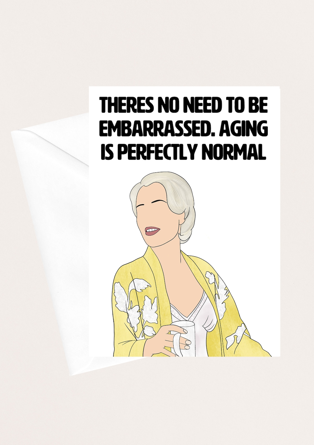 Embarrassed Birthday Card - Etsy