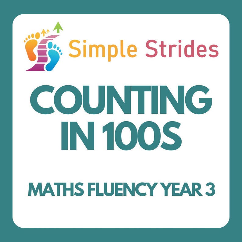 Maths Fluency Year 3: Counting in 100s - Etsy