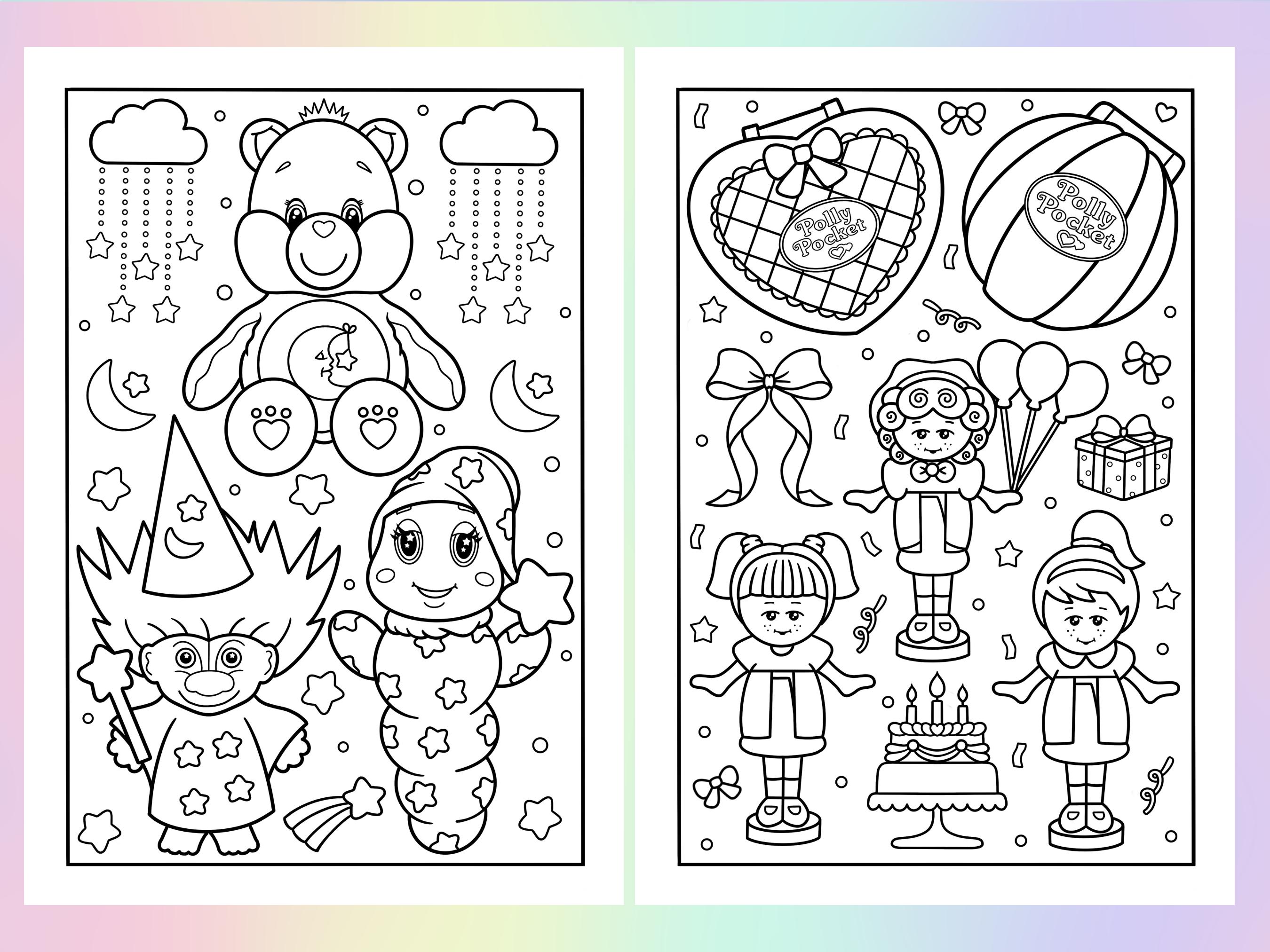 Childhood Memories Printable Colouring Pages, Nostalgic Toys / Memories ...