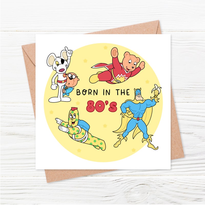 80s Kids Tv Birthday Card - Etsy UK