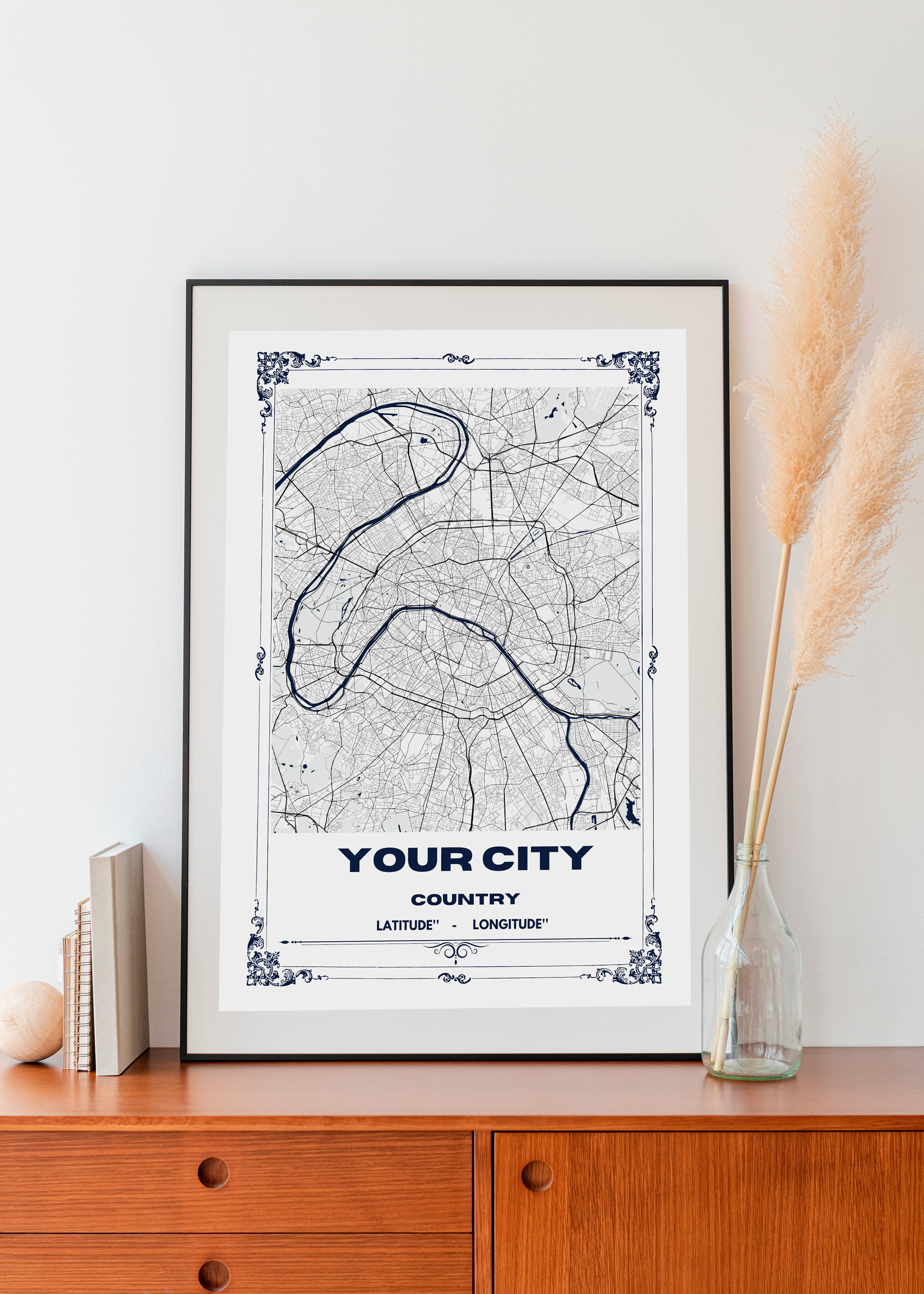 Mapa de ciudad personalizado / Póster de mapa personalizado / Mapa ...