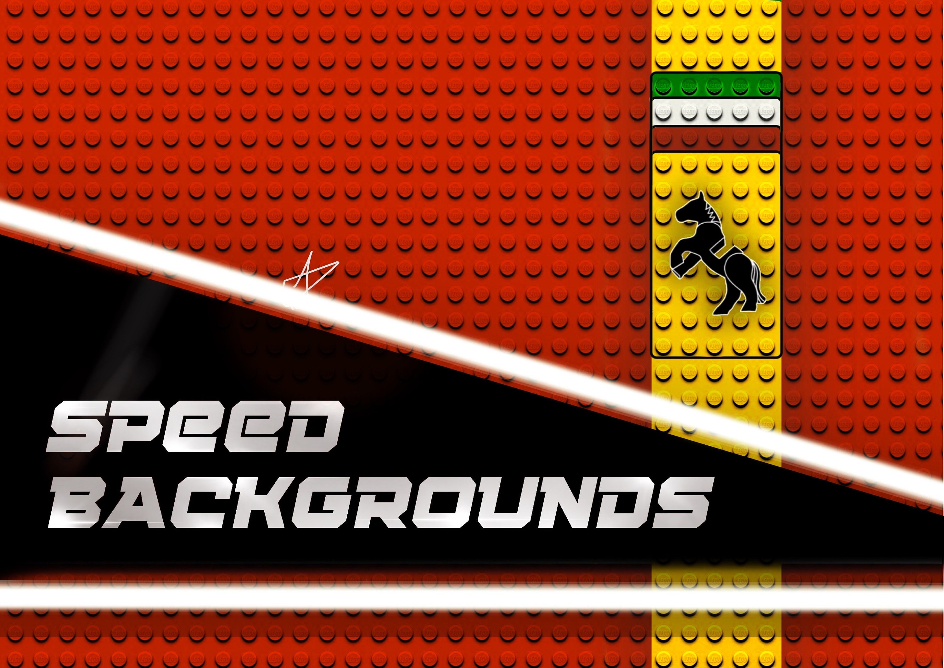 A4 Background for Speed Champions Ferrari F8 Tributo Frame (76895) - Etsy