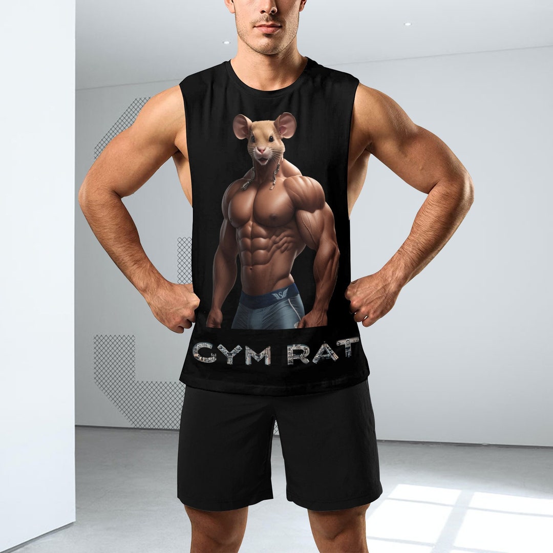 The Ultimate Gym Rat Tank Top Men's Workout Tank Top - Etsy