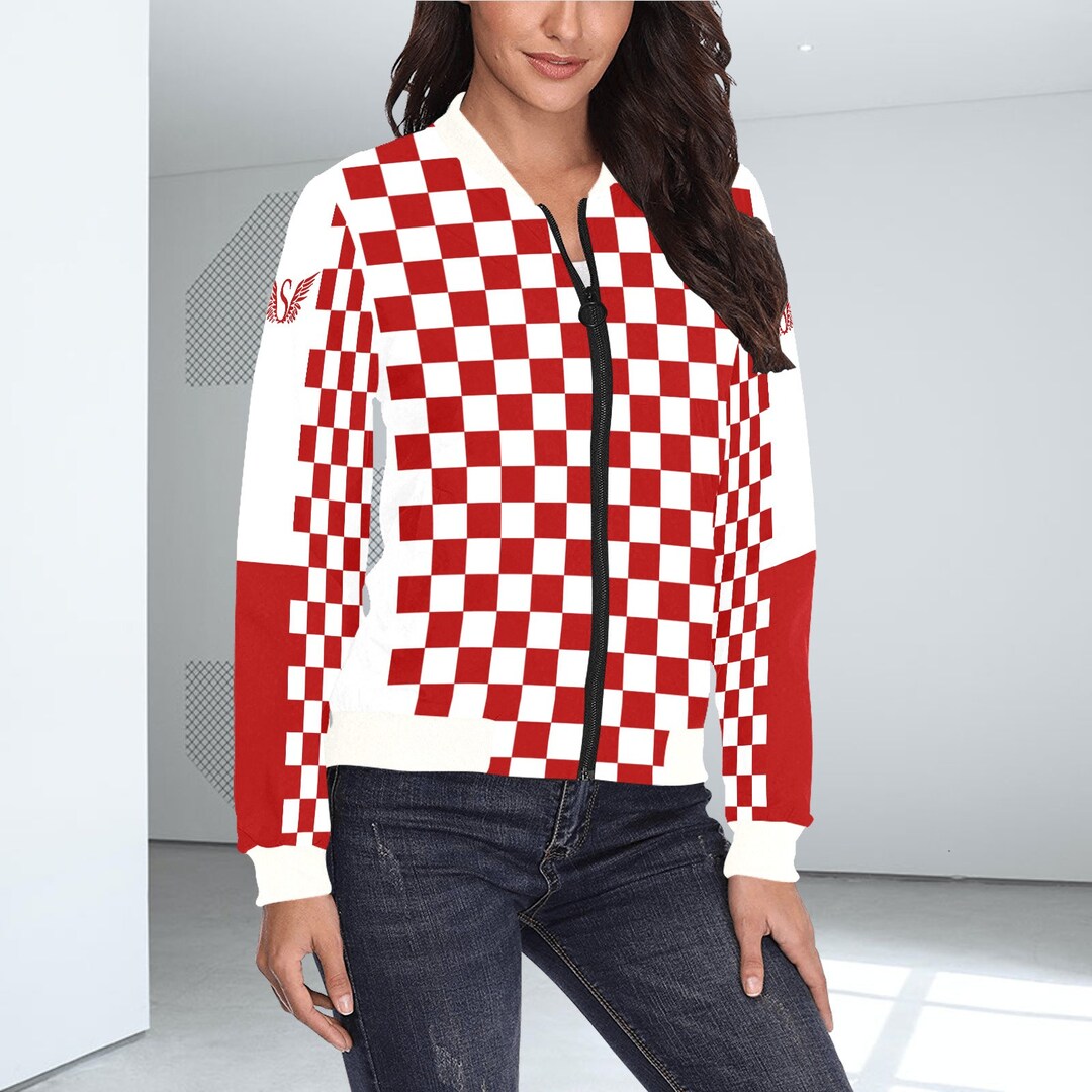 Women's Bomber Jacket in Croatian Style | Croatian Style Jacket ...