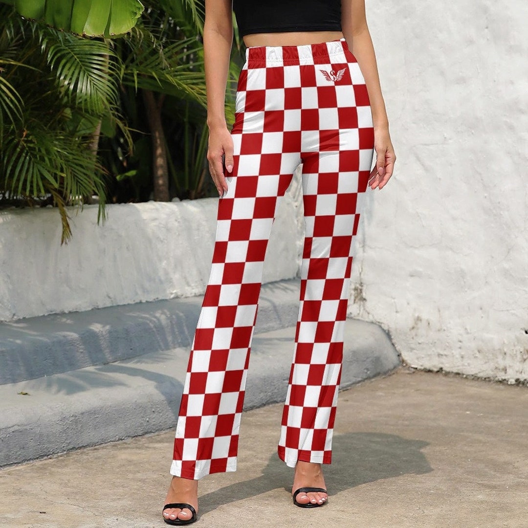 Checkered Flared Pants in Croatian Style | Croatian Gift | Croatian ...