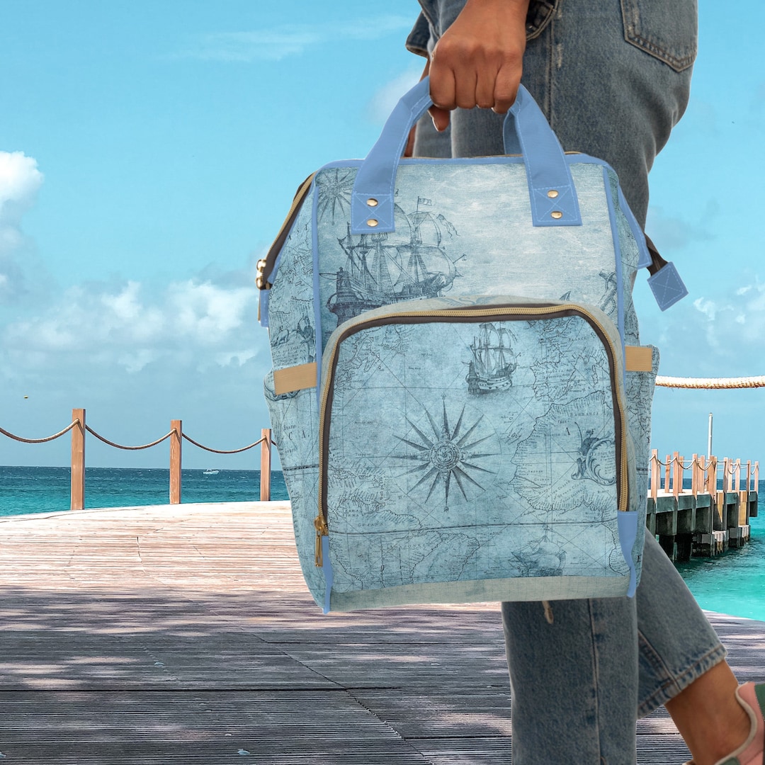 Personalized Treasure Map Multipurpose Backpack | Pirate Backpack ...