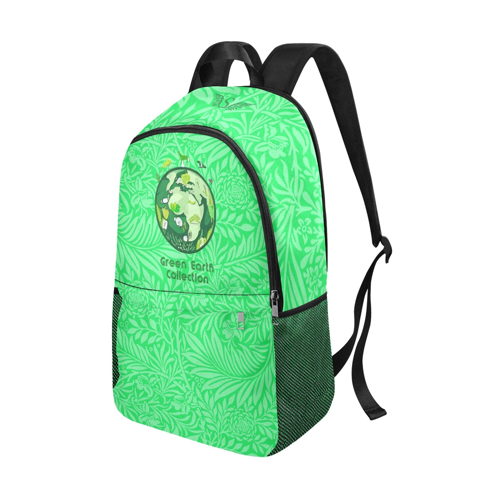 Green Earth Collection Backpack With Side Mesh Pockets Each - Etsy