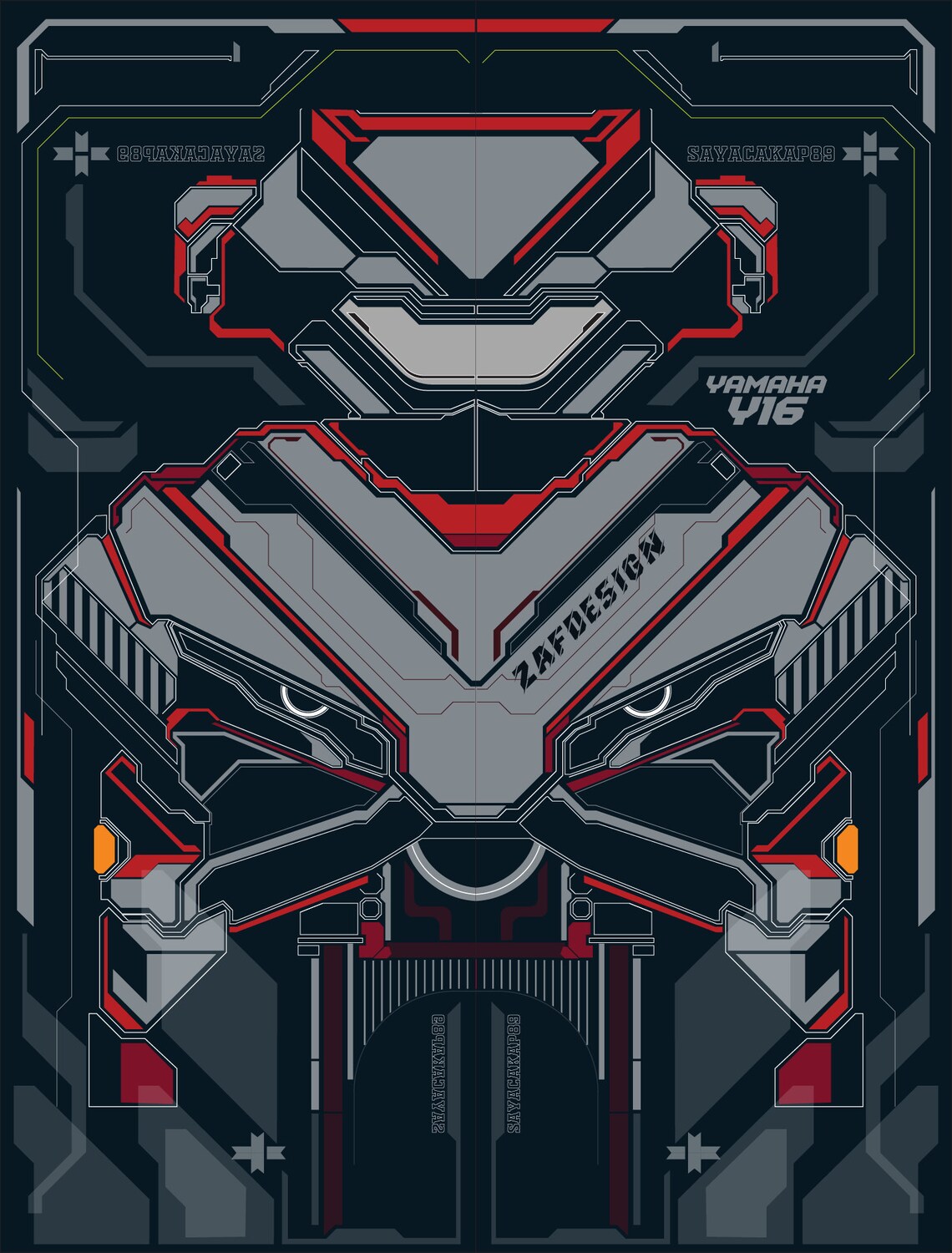 YAMAHA Y16 DIGITAL VECTOR - Etsy