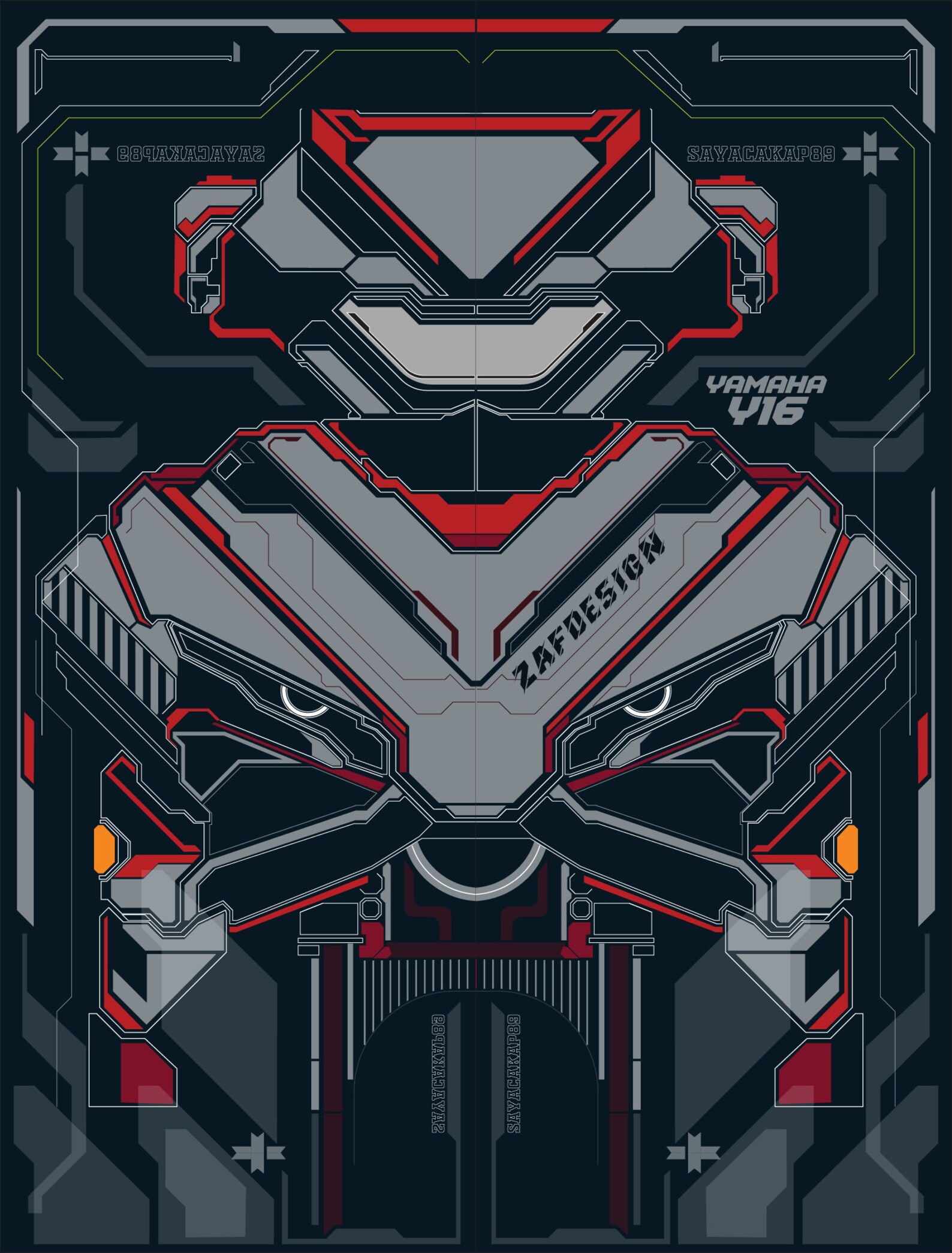 YAMAHA Y16 DIGITAL VECTOR - Etsy