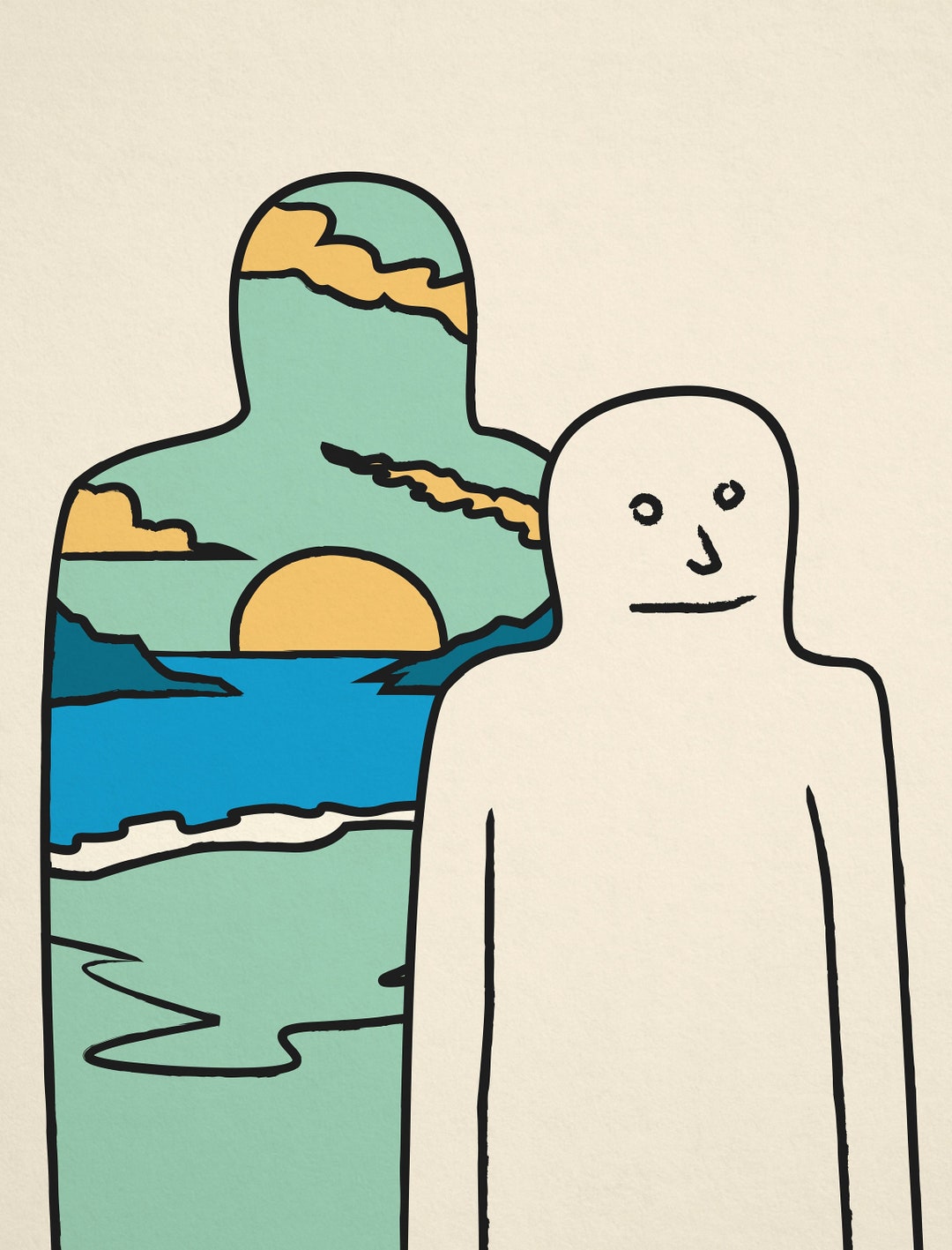 Inner Lands 2 – Graphic Illustration Print - Etsy