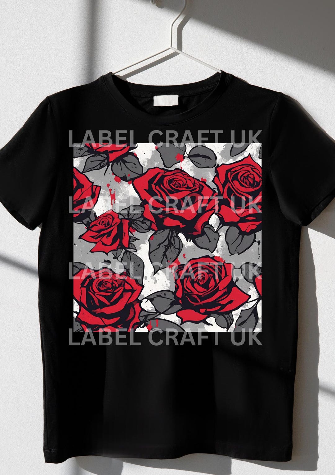 90s Hip-hop Resilience Design Cracked Concrete & Rose Digital Art - Etsy