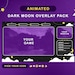 Dark Moon Twitch Overlay Pack • Minimal Black Moon Streamer Package ...