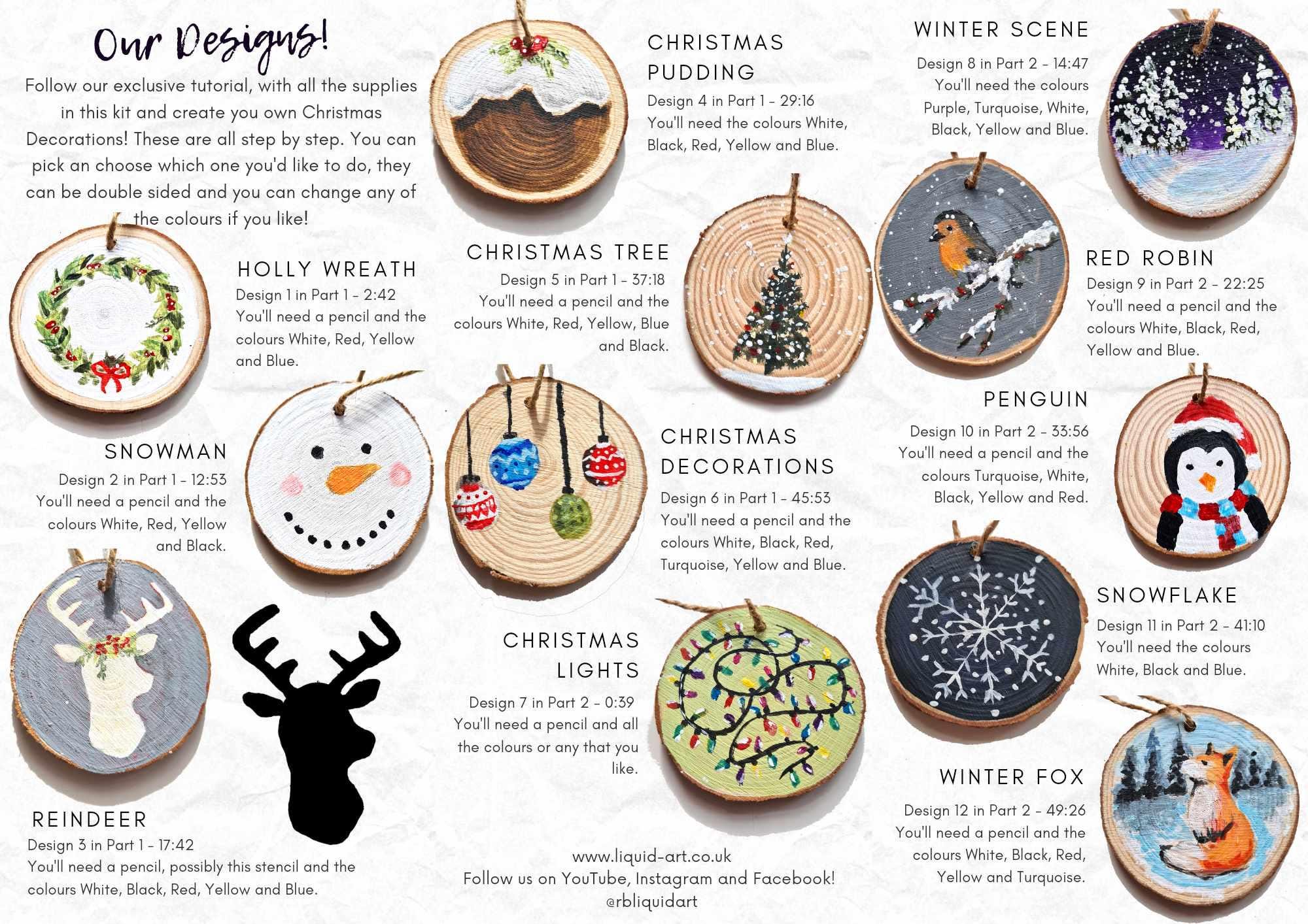 Make Your Own Christmas Decorations Step by Step Painting Tutorial - Etsy