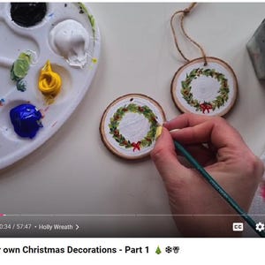 Make Your Own Christmas Decorations Step by Step Painting Tutorial - Etsy