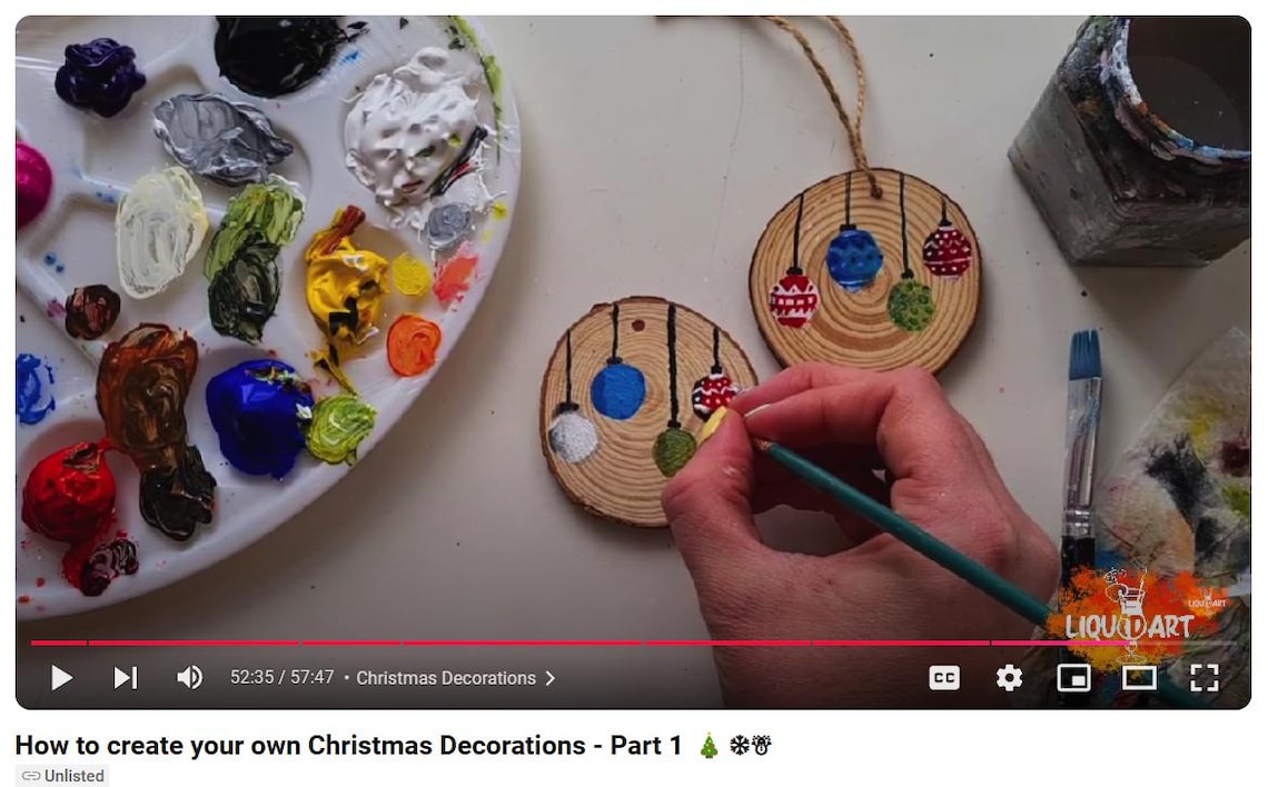 Make Your Own Christmas Decorations Step by Step Painting Tutorial - Etsy