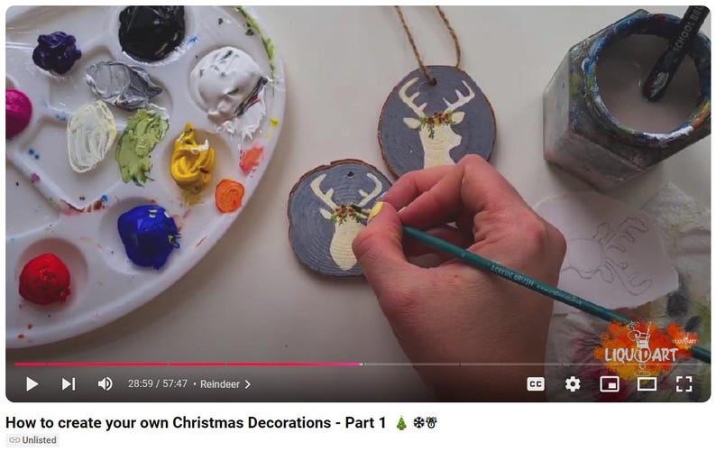 Make Your Own Christmas Decorations Step by Step Painting Tutorial - Etsy