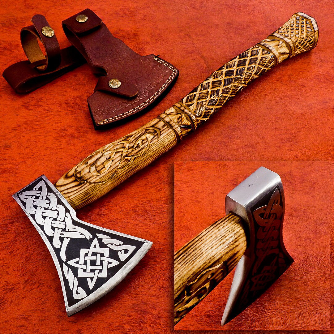 Hand Forged Steel Hatchet, Battle Axe, Custom Throwing Axe ...