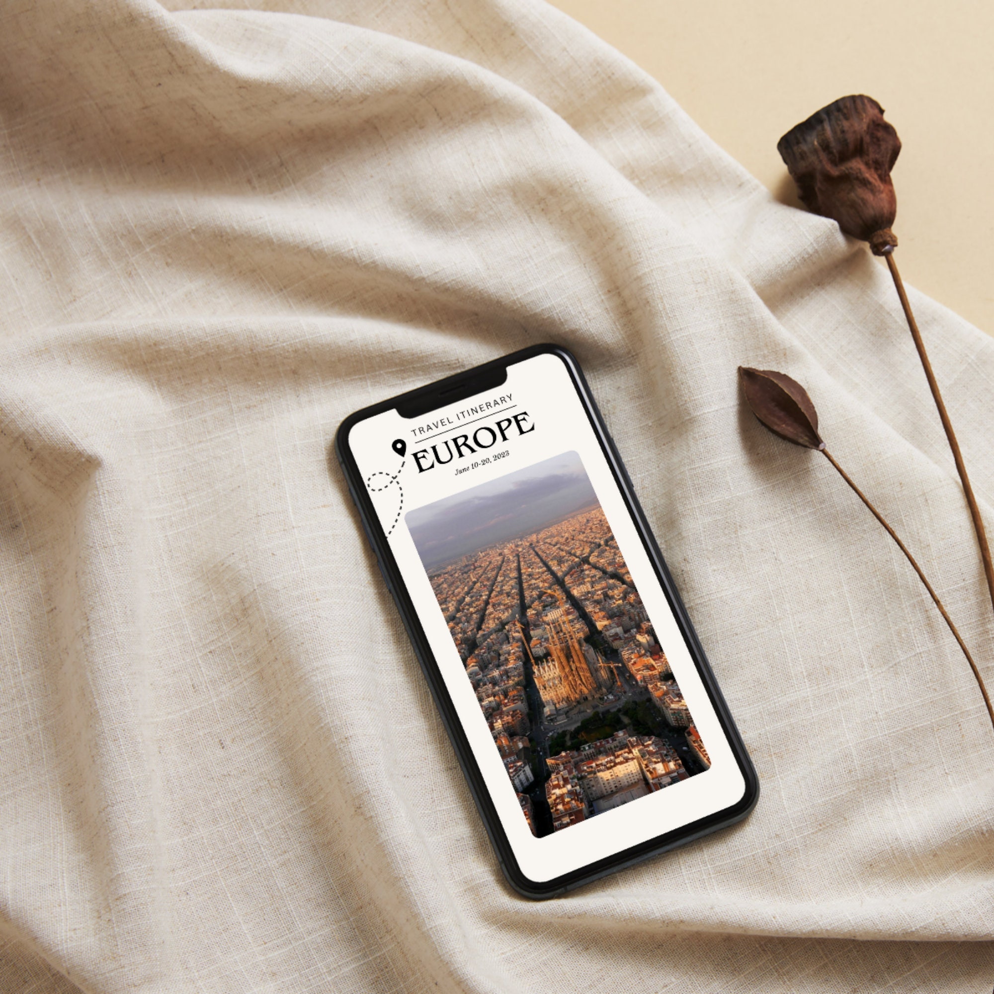 10 Day Digital Travel Itinerary Template | Travel Planner | Travel ...