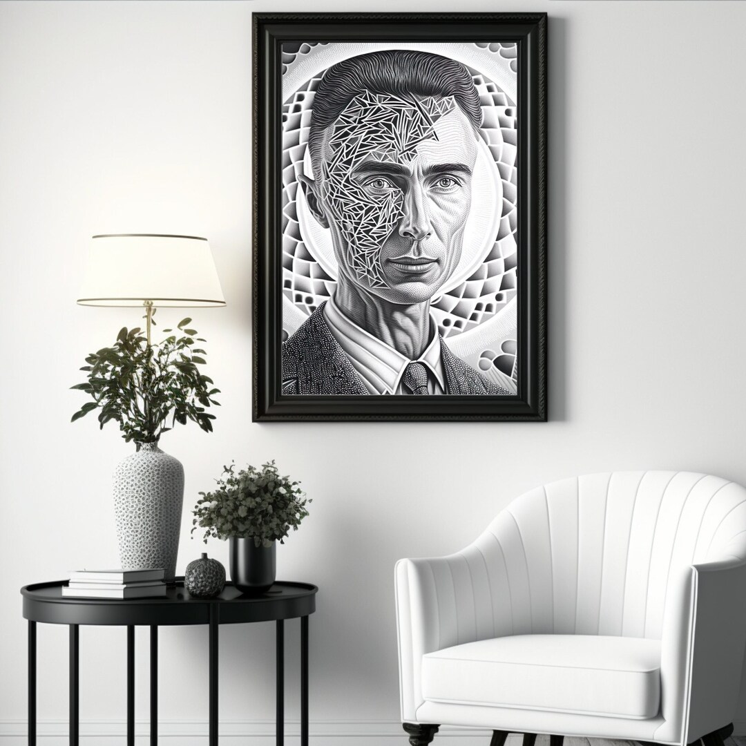 Robert Oppenheimer Poster Drawing of Robert Oppenheimer - Etsy