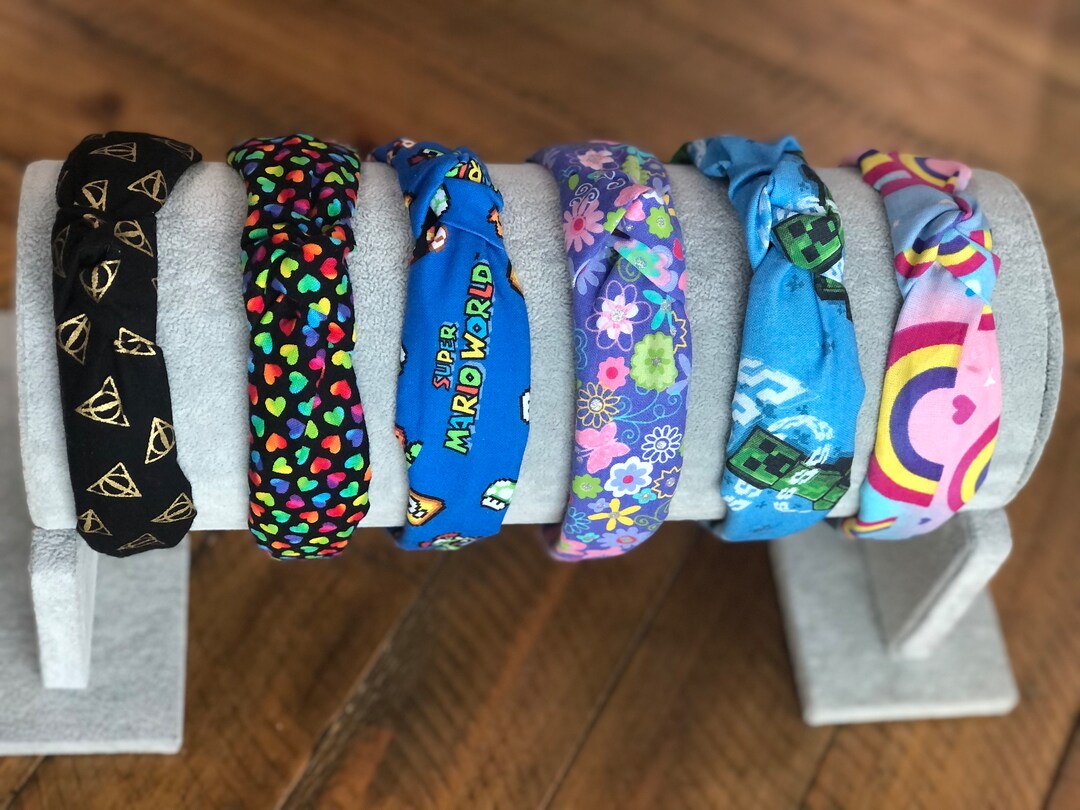 Knotted Headbands, Minecraft Headband, Flowered Headband, Super Mario ...