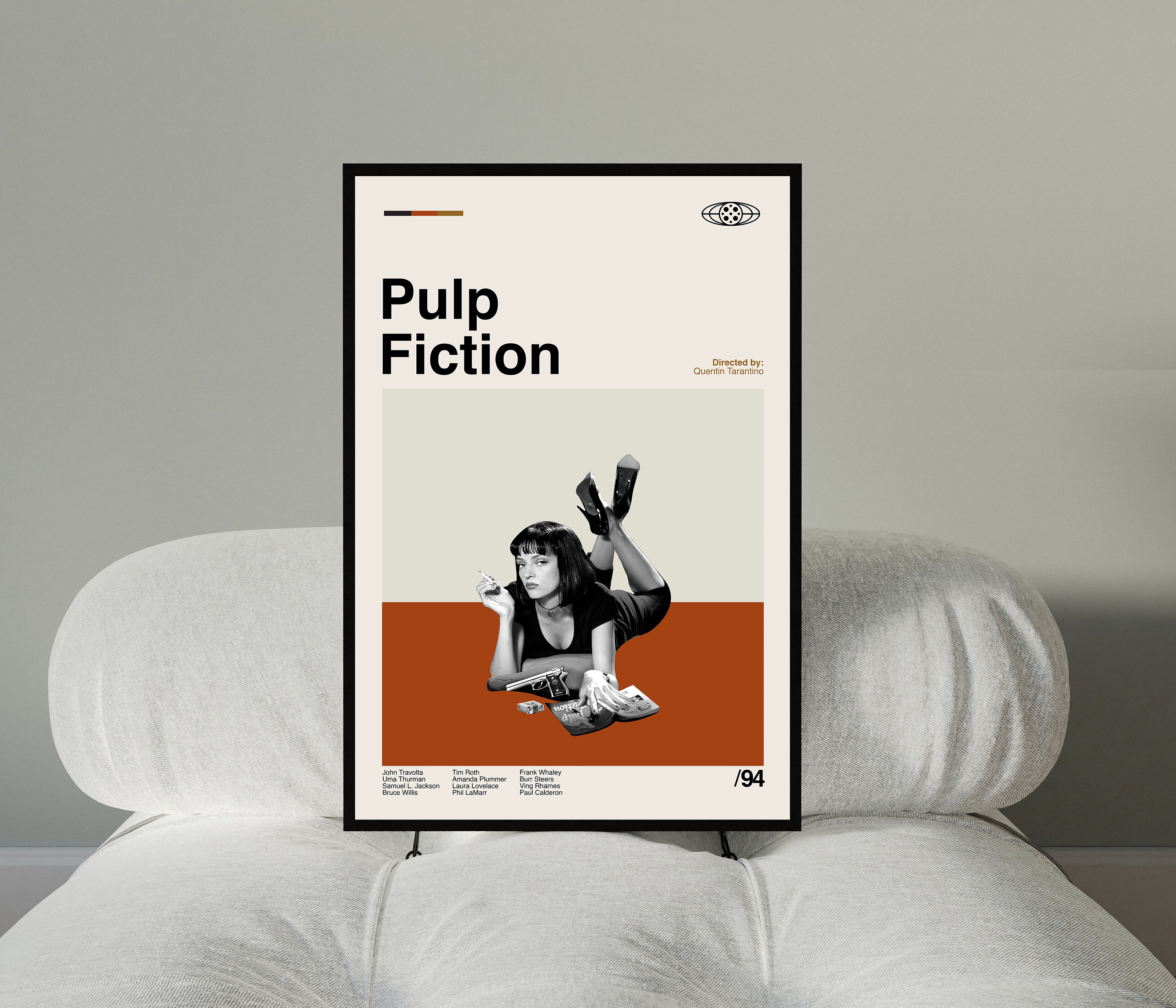 Pulp Fiction Movie Poster - Pulp Fiction Poster - Retro Modern Art ...
