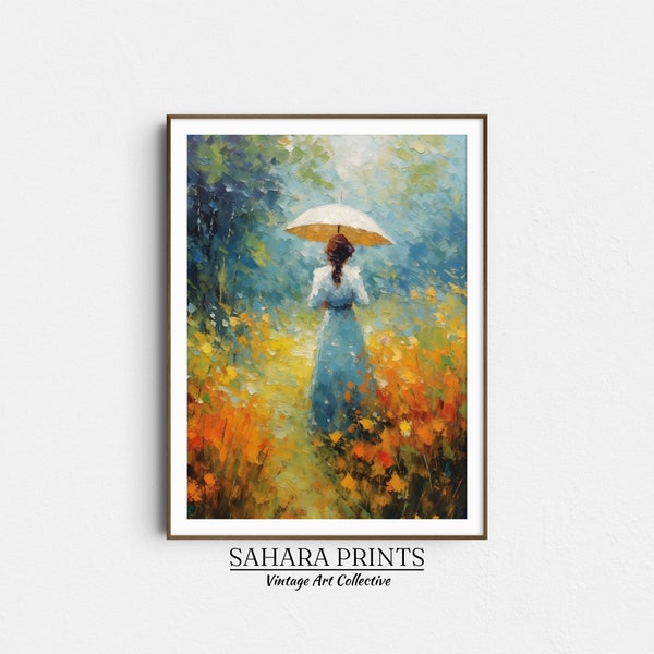 Lady With Parasol - Etsy