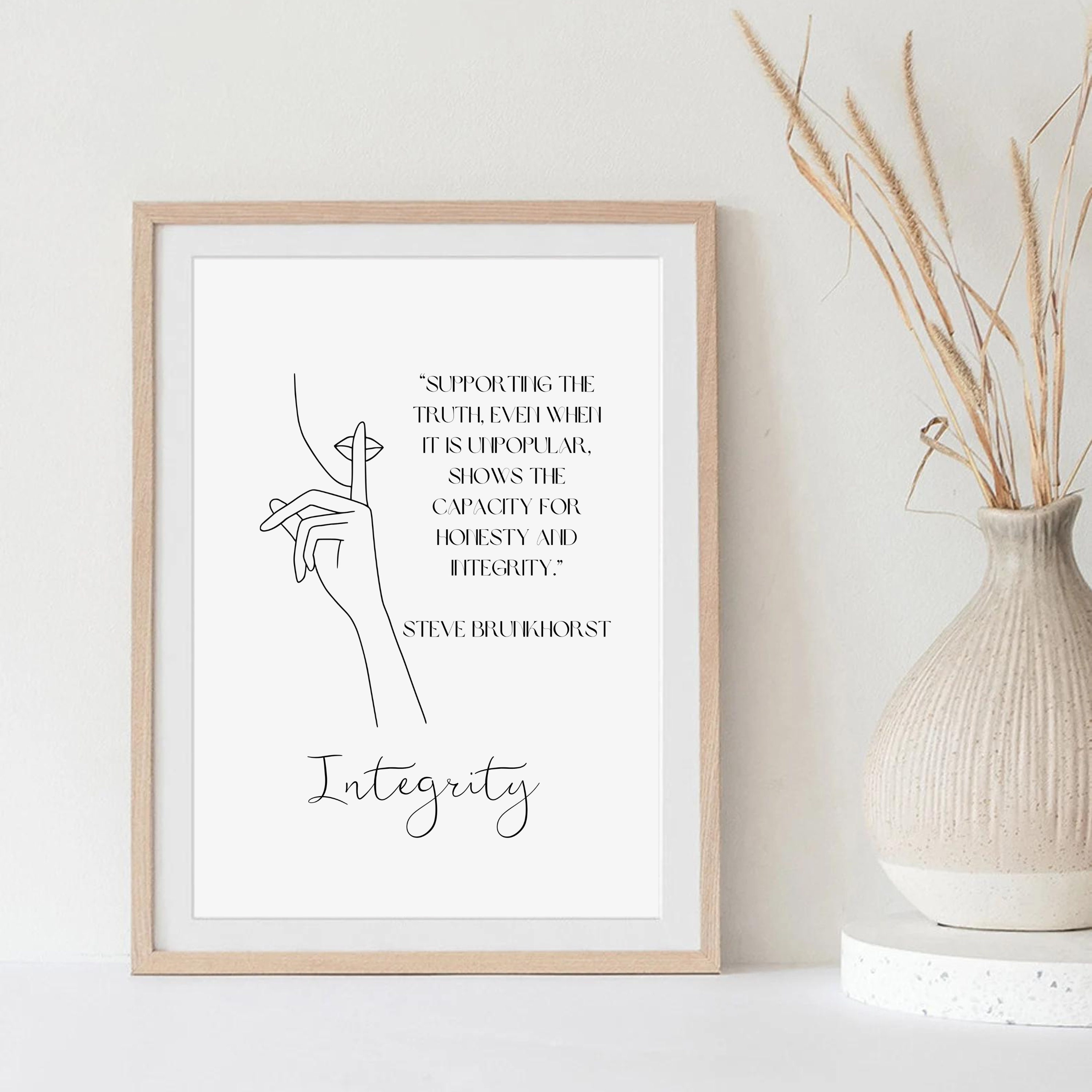 Integrity Poster Honesty