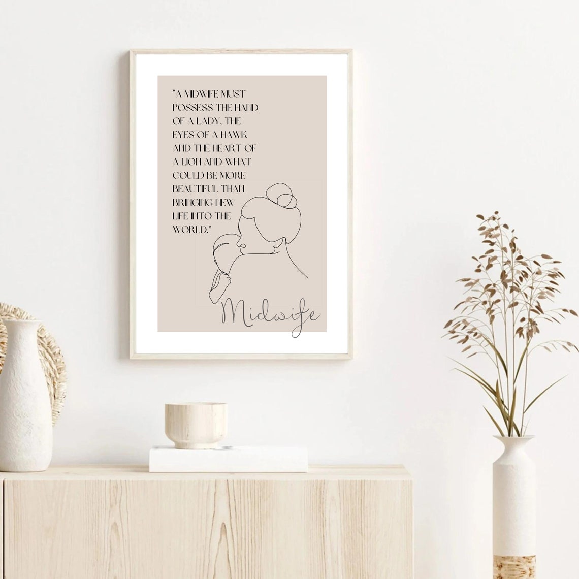 Midwife Art Gift for Midwife - Etsy Australia