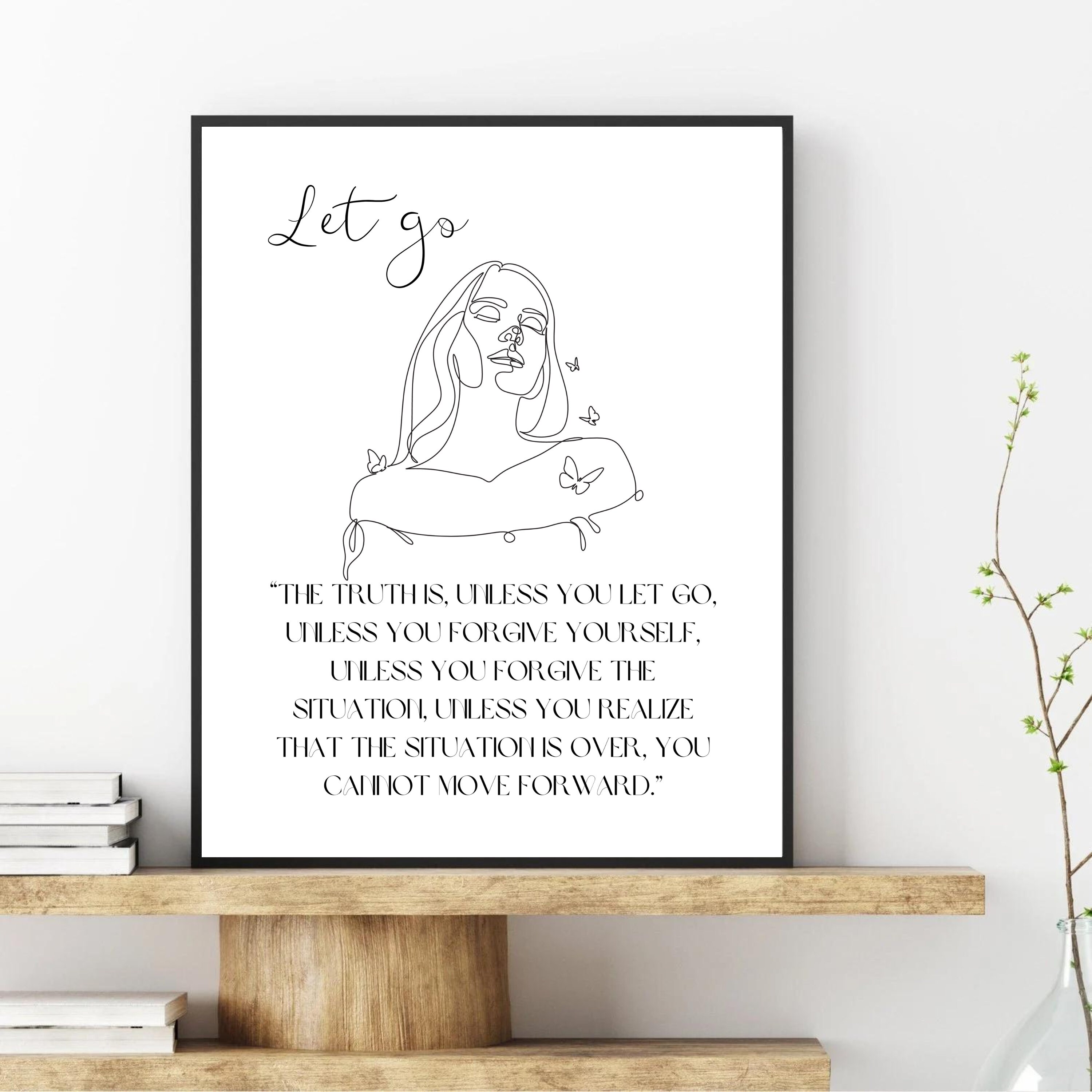 Let Go Affirmations and Move Forward Poster Fight Depression - Etsy Let Go Affirmations and Move Forward Poster Fight Depression - Etsy
