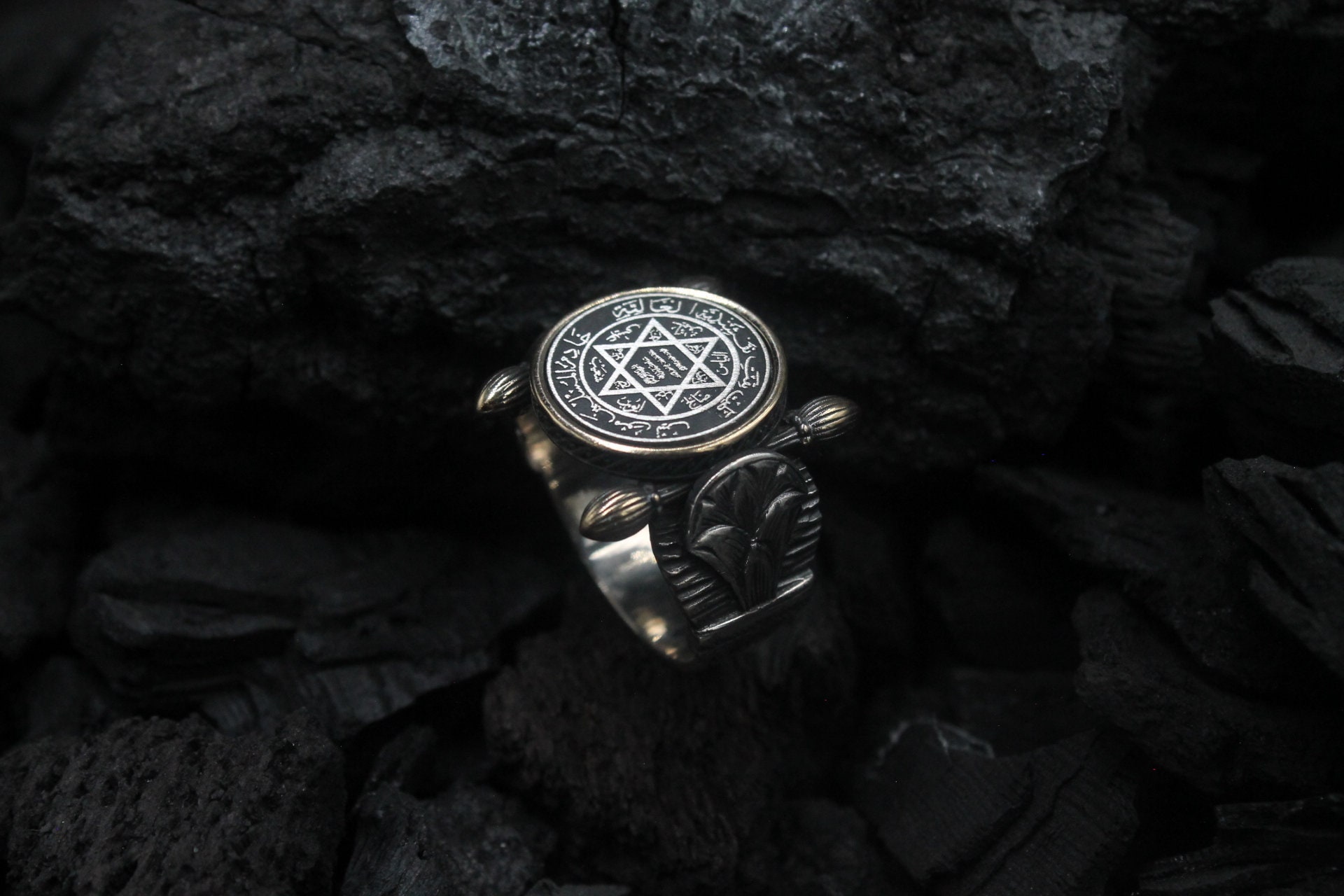 Secret Seal of Solomon Ring King Solomon Ring Silver Ring - Etsy