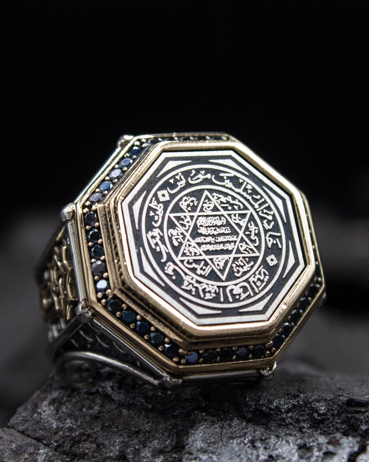 Secret Seal of Solomon Ring , King Solomon Ring , Silver Ring for Men ...