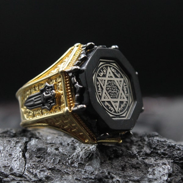 Seal of Solomon Ring - Etsy