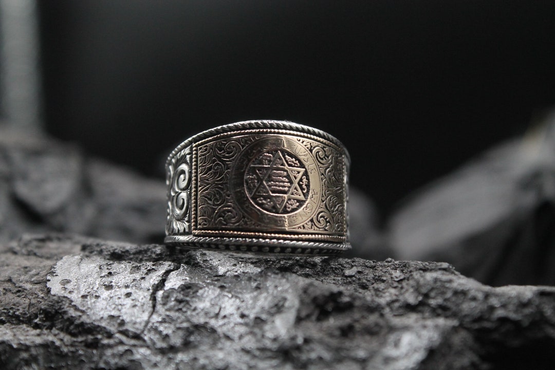 Secret Seal of Solomon Ring , King Solomon Ring , Silver Ring for Men ...