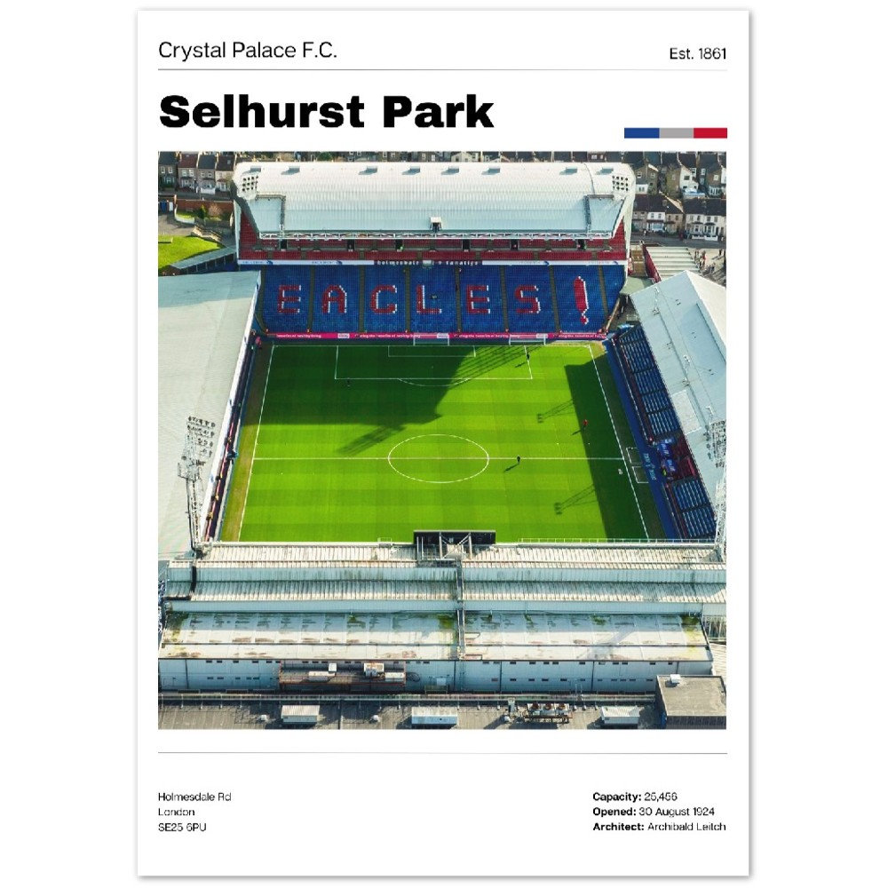 Crystal Palace FC Poster Selhurst Park Stadium A4 A3 A2 A1 - Etsy UK