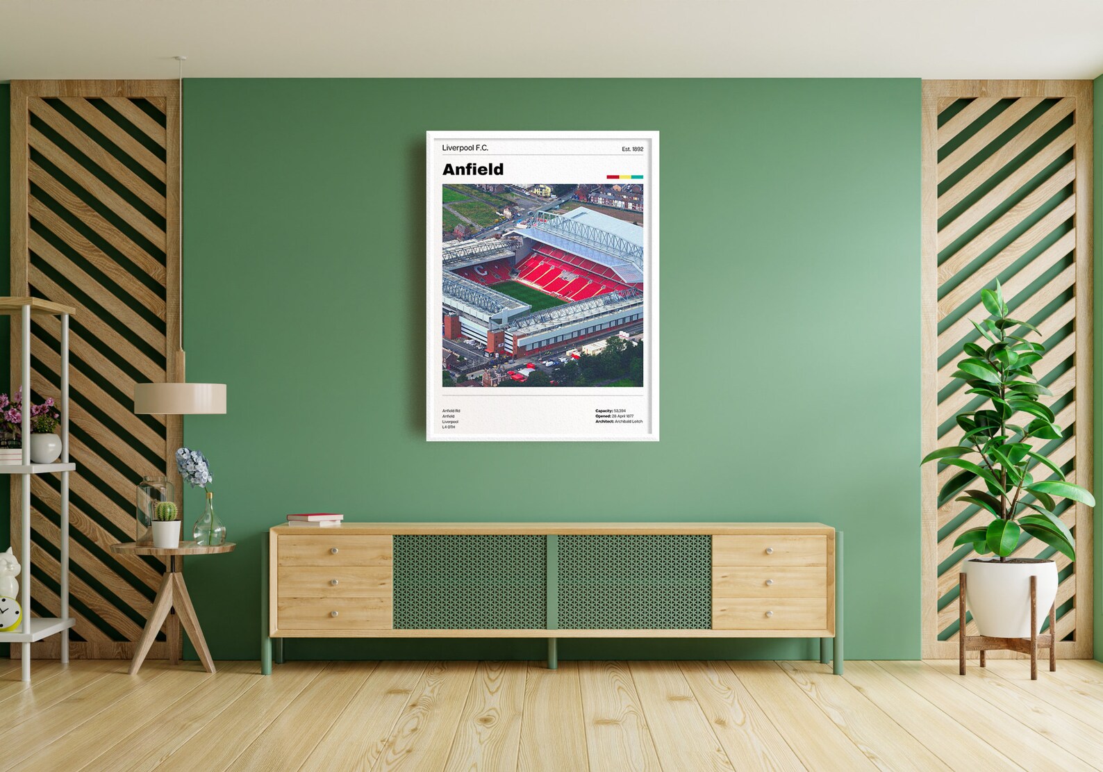 Liverpool Football Poster Anfield Stadium A4 A3 A2 Print Steven Gerrard ...