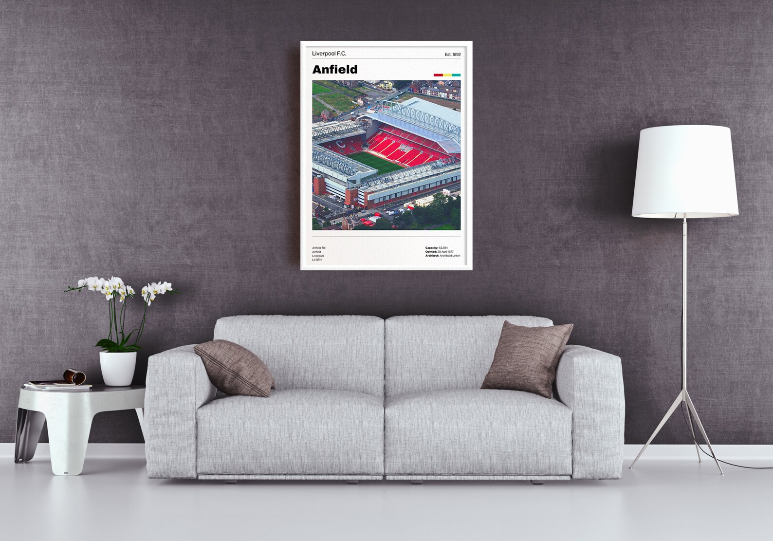 Liverpool Football Poster Anfield Stadium A4 A3 A2 Print Steven Gerrard ...
