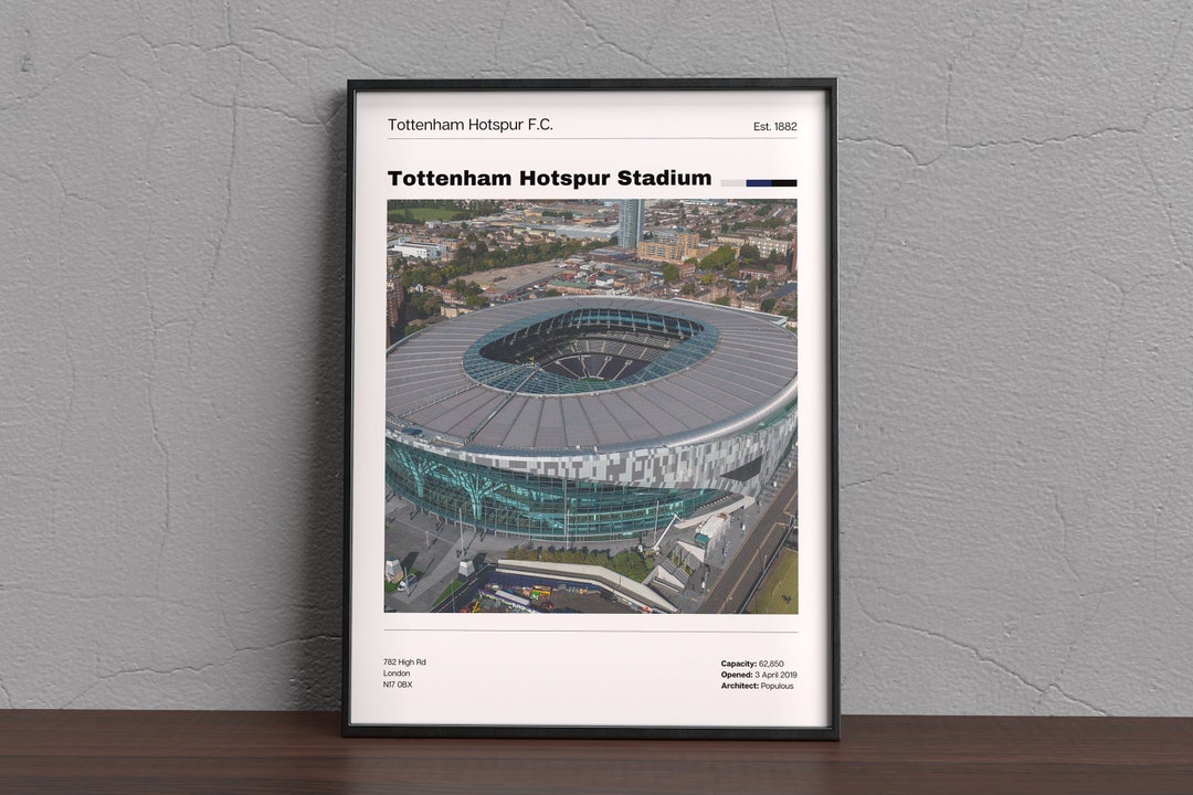 Tottenham Hotspur Poster Hotspur Stadium A4 A3 A2 A1 Print Harry Kane ...