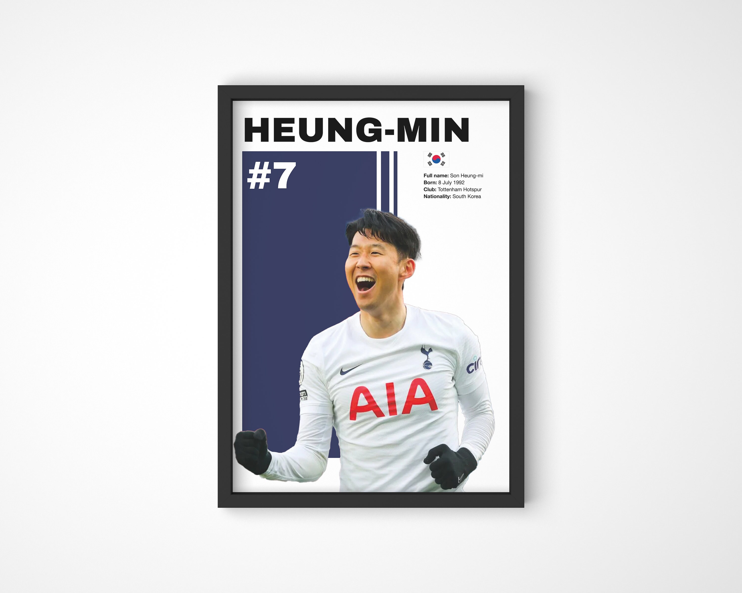 Son Heung-min Poster, Tottenham Hotspur Poster A4 A3 A2 A1 Print Retro ...