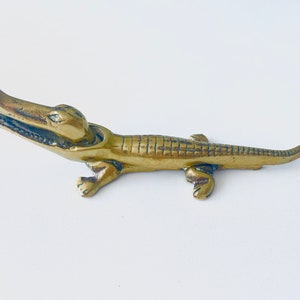 Vintage Solid Brass Crocodile Nut Cracker Alligator - Etsy