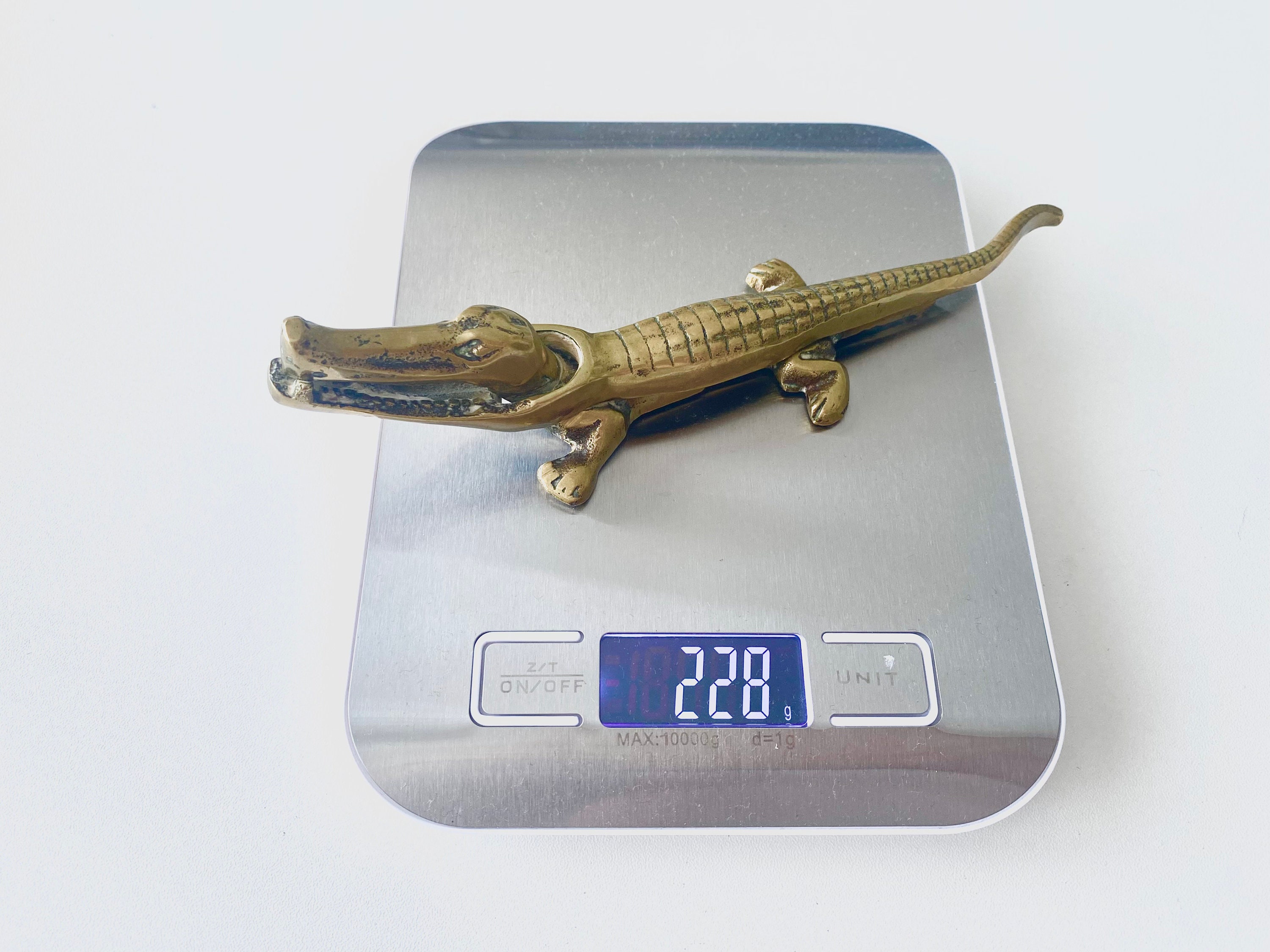 Vintage Solid Brass Crocodile Nut Cracker Alligator - Etsy