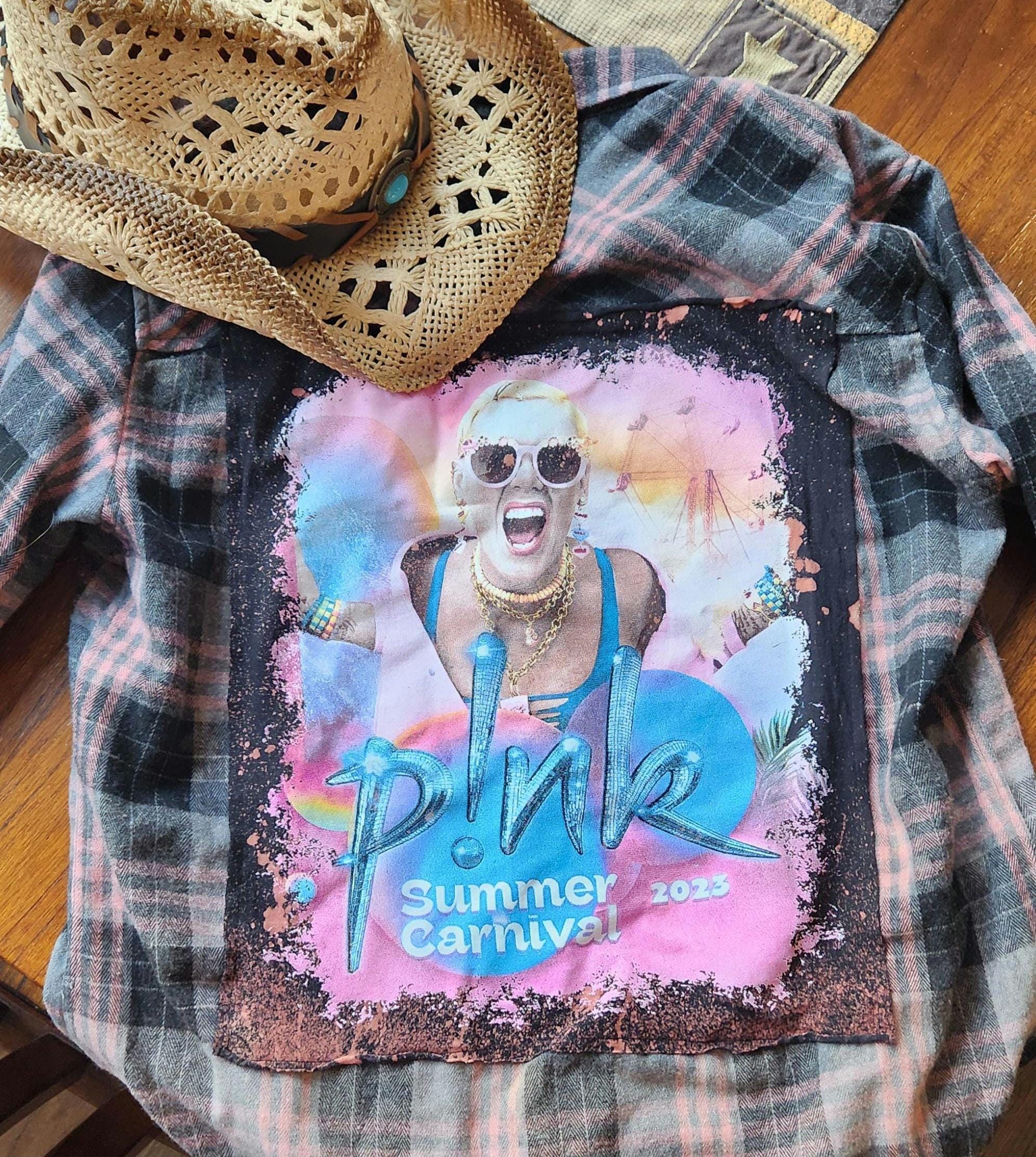 CUSTOM ORDER - Create Your Own Flannel Rework - Upcycled Flannel and T ...