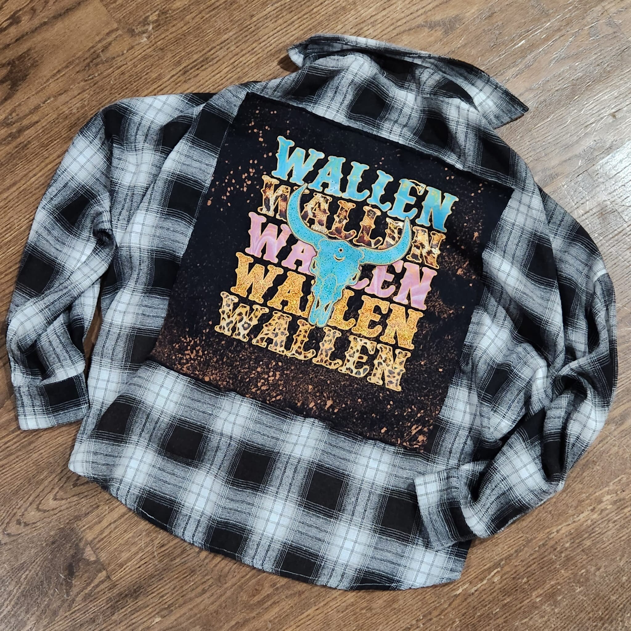 CUSTOM ORDER - Create Your Own Flannel Rework - Upcycled Flannel and T ...