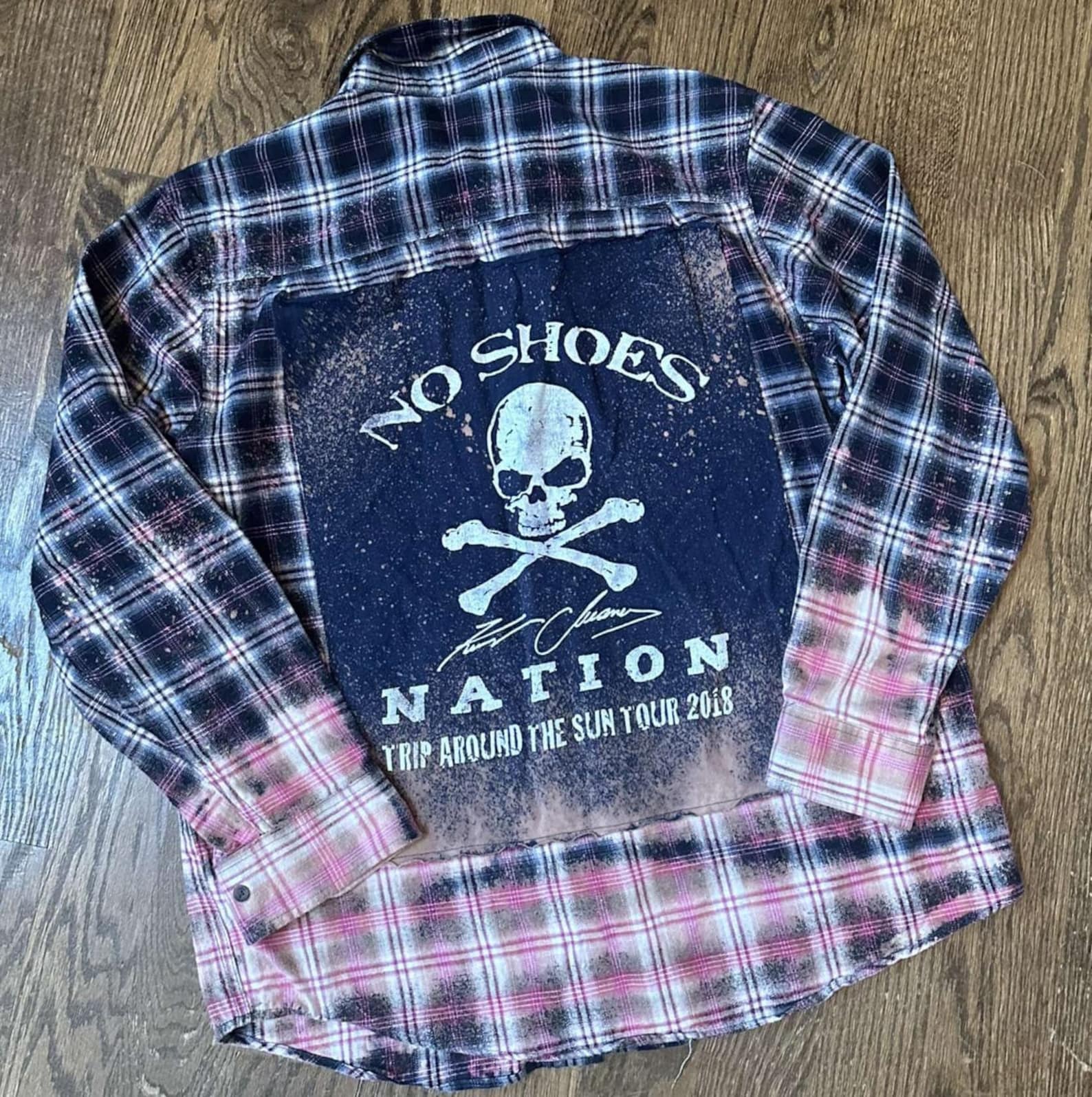 CUSTOM ORDER - Create Your Own Flannel Rework - Upcycled Flannel and T ...