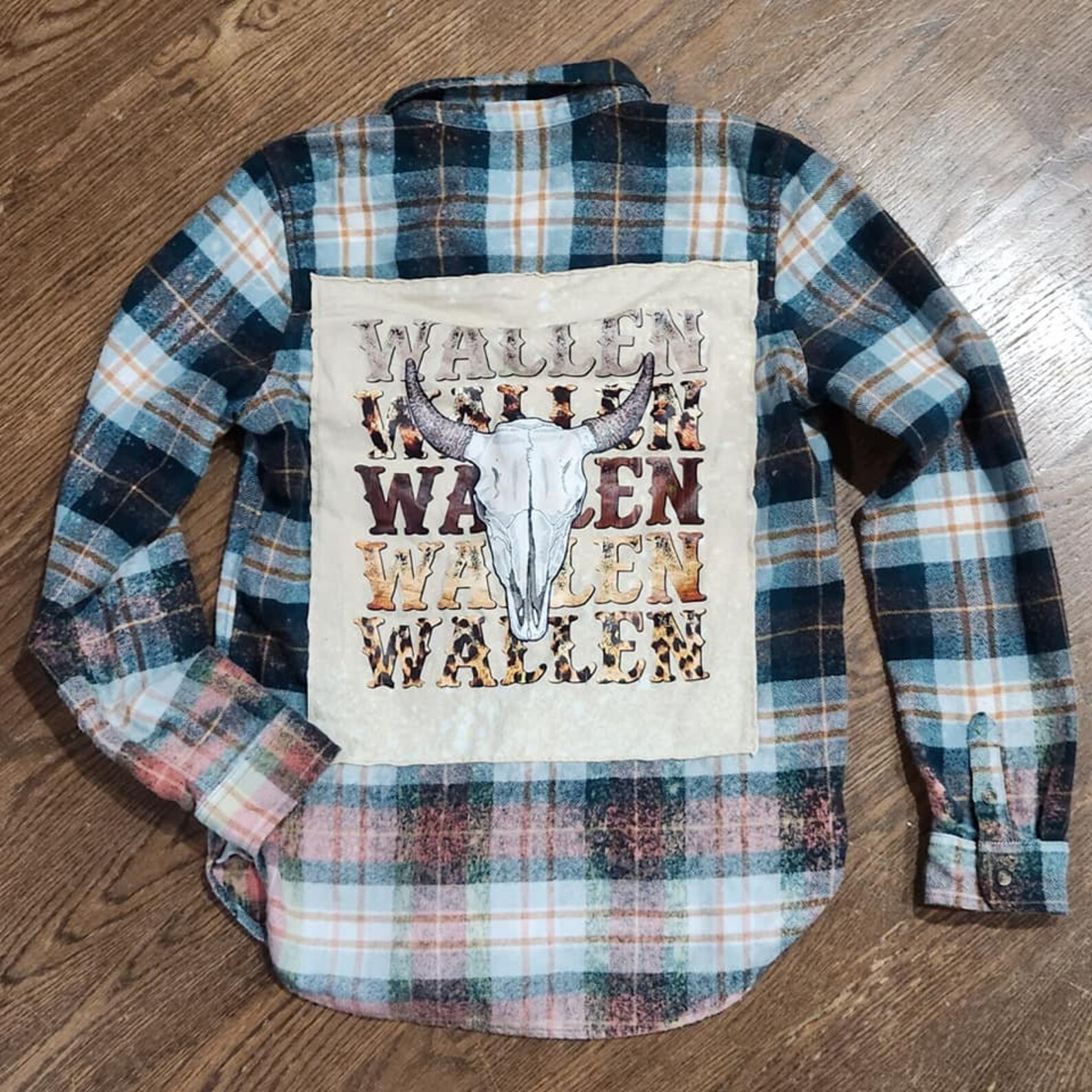 CUSTOM ORDER - Create Your Own Flannel Rework - Upcycled Flannel and T ...