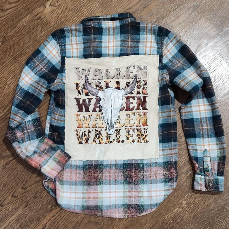 CUSTOM ORDER - Create Your Own Flannel Rework - Upcycled Flannel and T ...