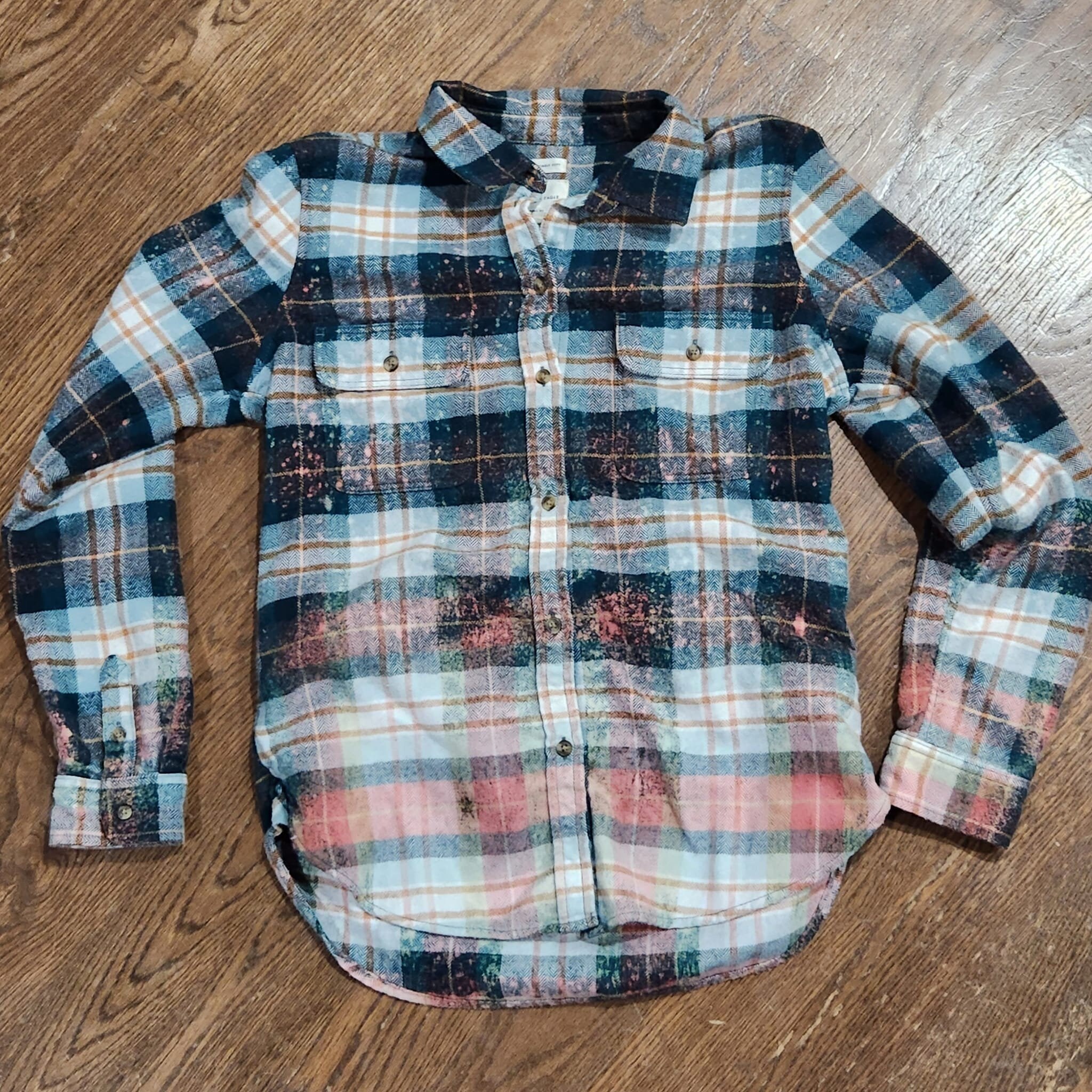 CUSTOM ORDER - Create Your Own Flannel Rework - Upcycled Flannel and T ...