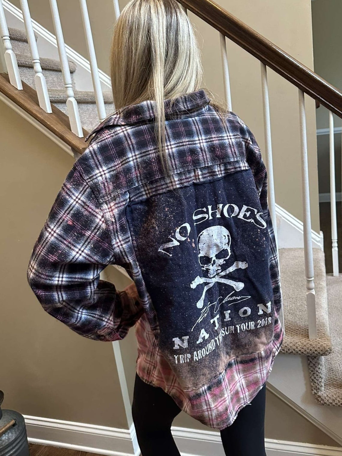 CUSTOM ORDER - Create Your Own Flannel Rework - Upcycled Flannel and T ...