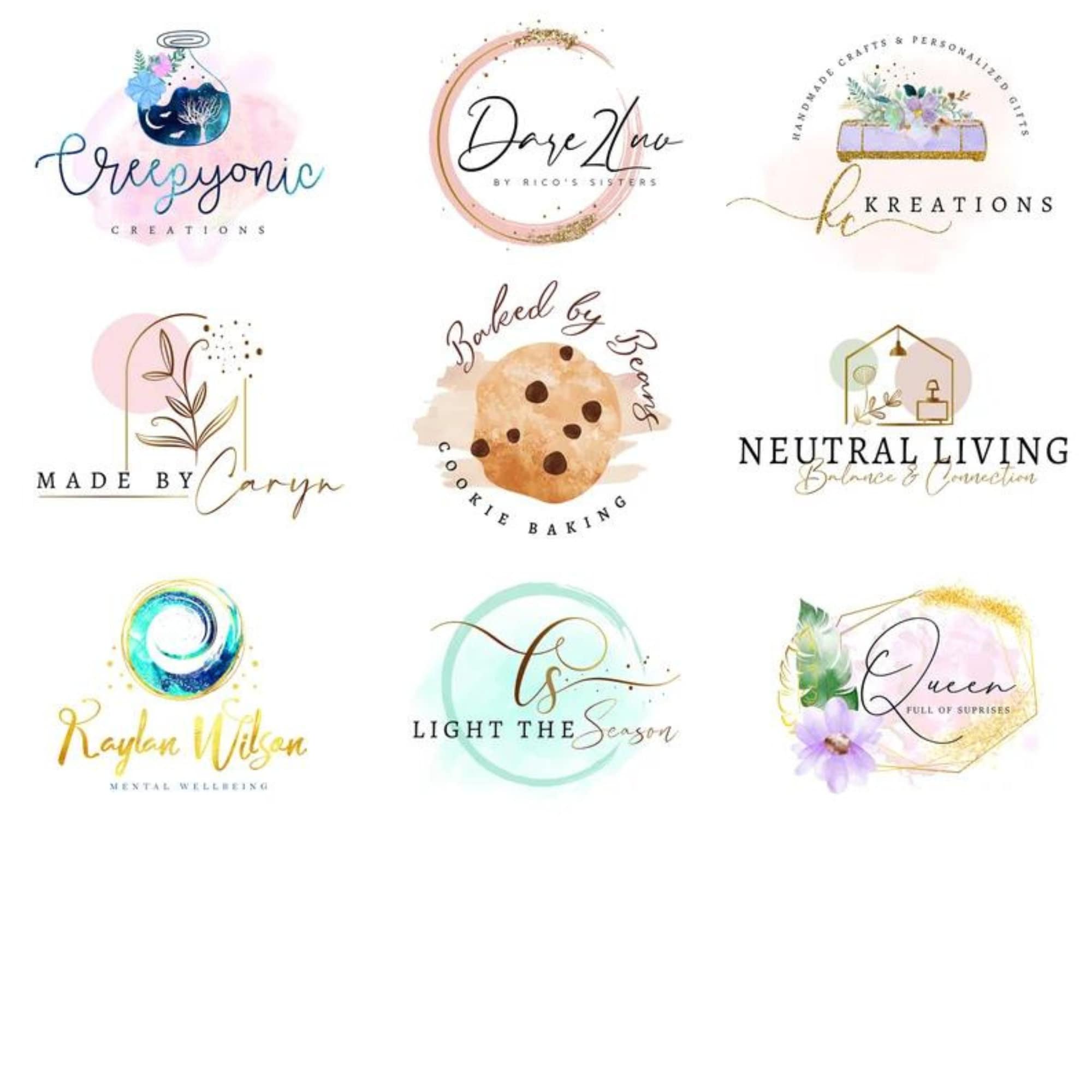 I Creé Un Diseño De Logotipo Personalizado Para Su Negocio / Logotipo ...