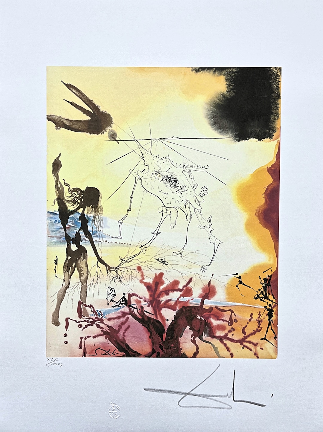 SALVADOR DALÍ Signed Limited Edition 50 X 66 Cm - Etsy